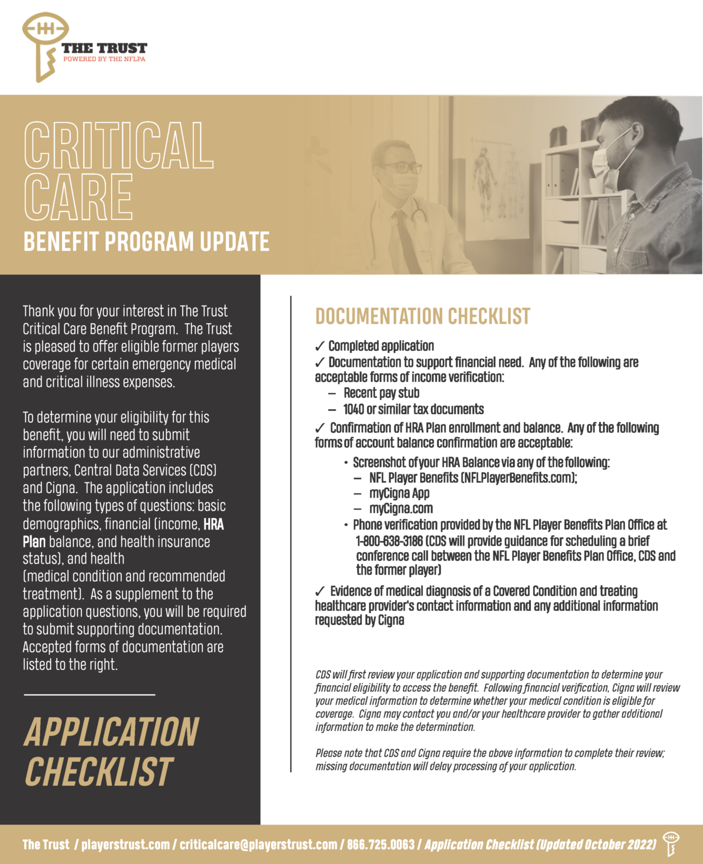 Critical Care Benefit Program - The Trust